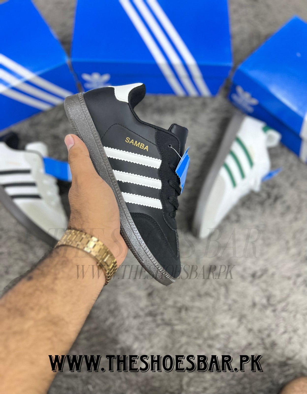 ADIDDAS SAMBA OG BLACK GUM (EB) – The Shoes Bar