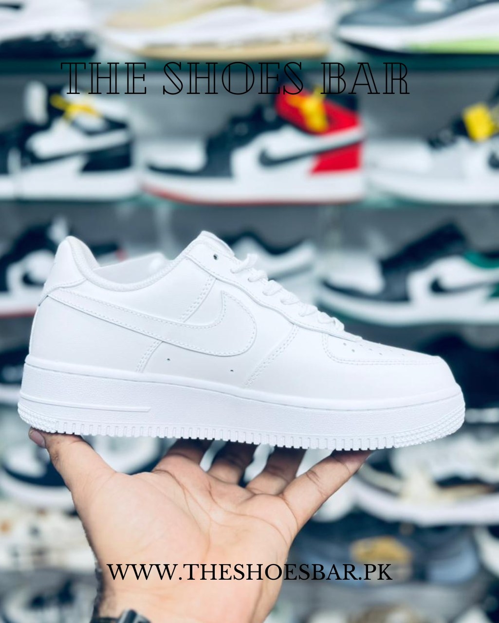 NIKE AIRFORCE 1 TRIPPLE WHITE PREMIUM AAA – The Shoes Bar